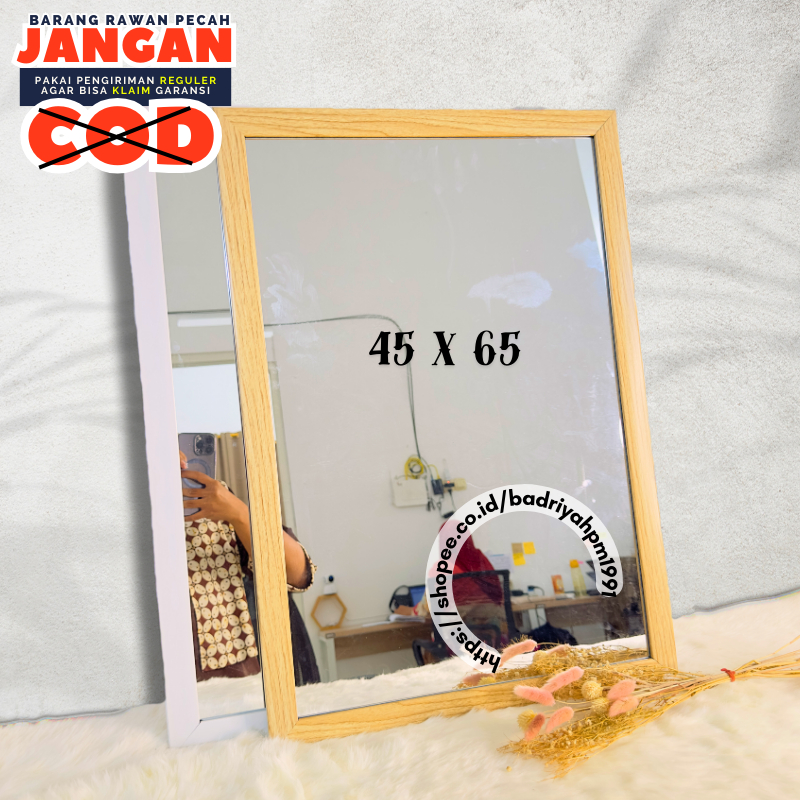 Jual Kaca Cermin Gantung Tempel Dinding Panjang Full Body 45 X 65 Kamar ...