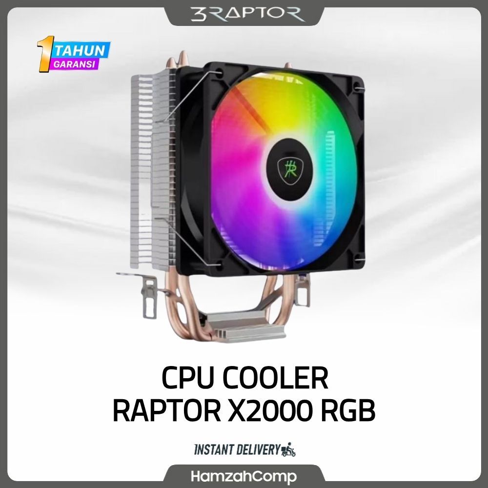 Jual Fan Prosesor Single Tower Raptor X2000 RGB / CPU Cooler Raptor ...