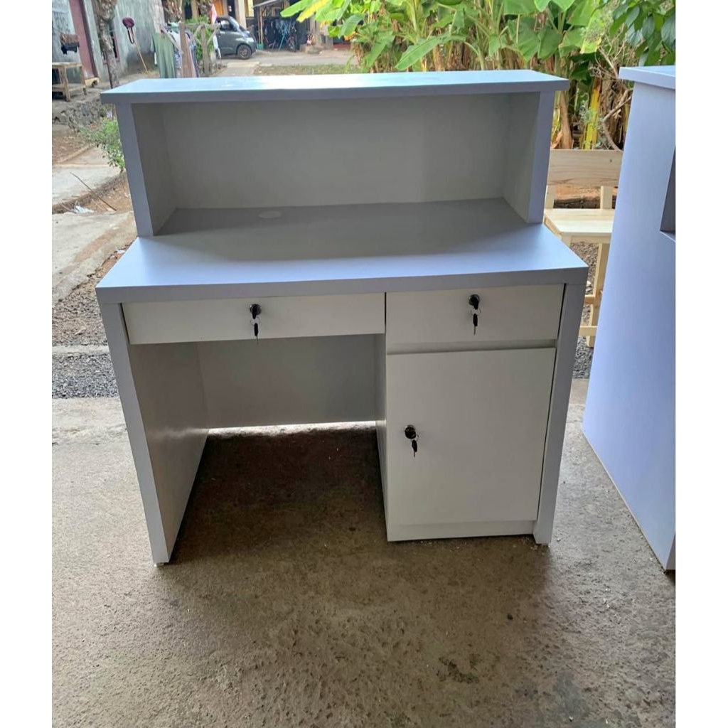 Jual Meja kasir / meja resepsionis multiplek Hpl tacoseat | Shopee ...