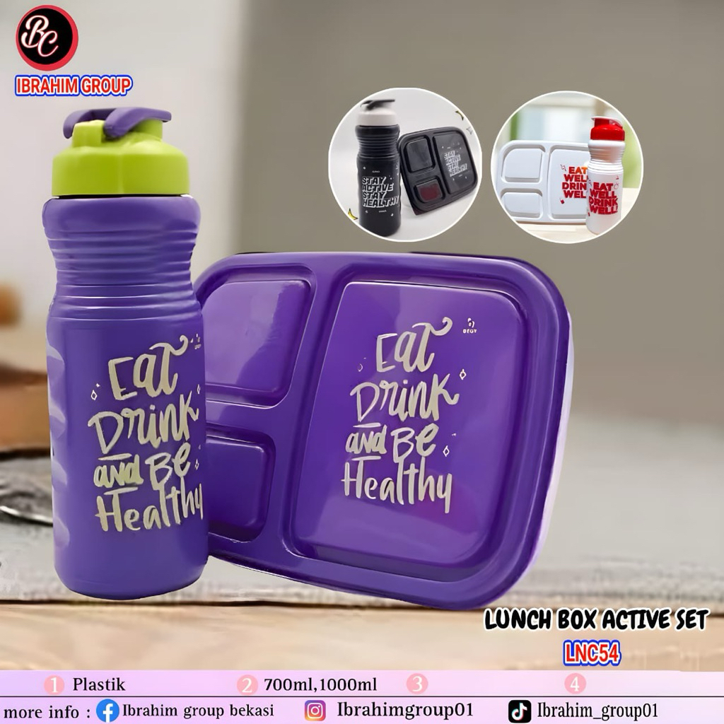 Jual (LUNCH BOX PAKETAN) HEMAT 1 PAKET DAPAT LUNCH AmKTIF SET BOX ...
