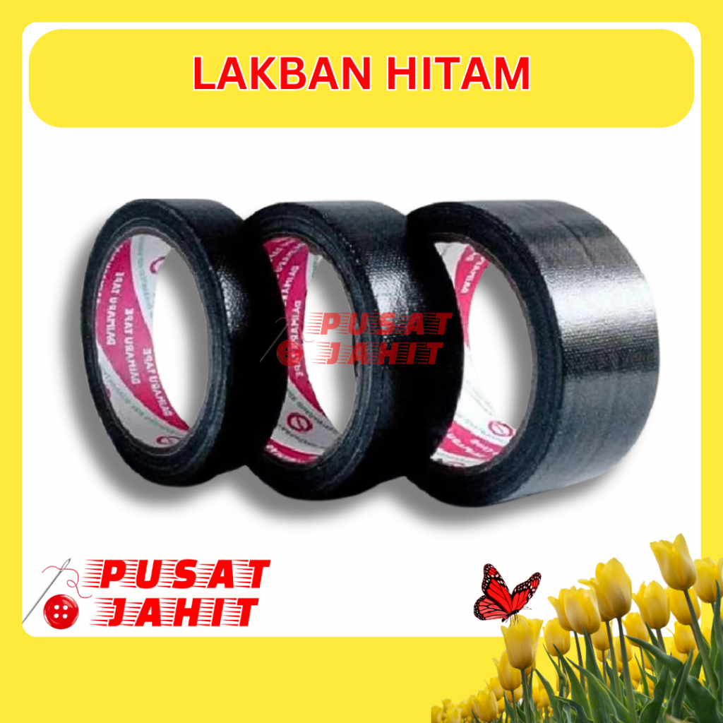 Jual Lakban Hitam - Lem Isolasi Kain Hitam Kabel Jilid | Shopee Indonesia