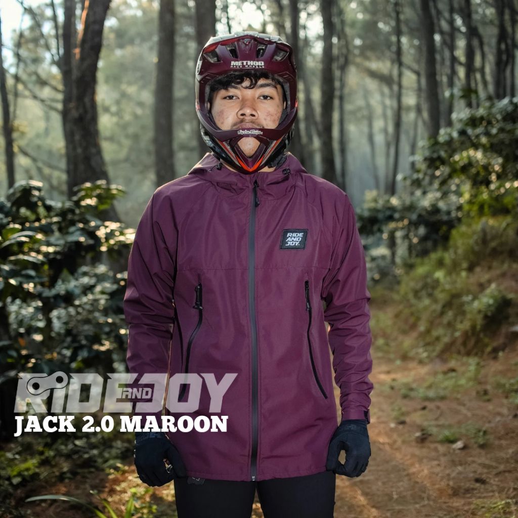 Jual JACK 2.0 MAROON - jacket outdoor waterproof RIDE AND JOY original ...