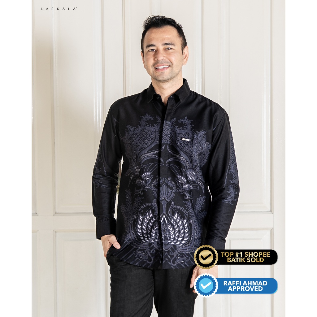 Jual Laskala Batik Premium Pusaka Kemeja Batik Pria Slimfit Lengan ...