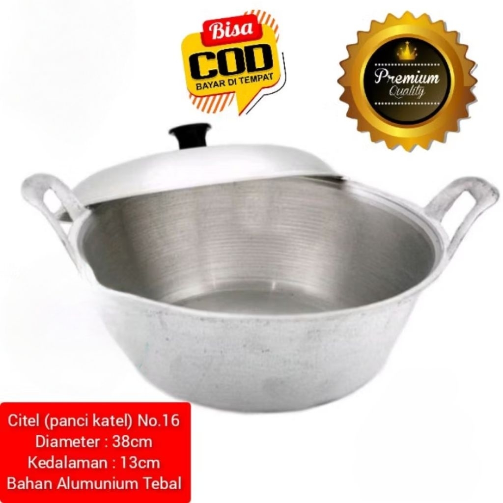 Jual Citel no 16 panci katel wajan tradisional penggorengan rebus ...