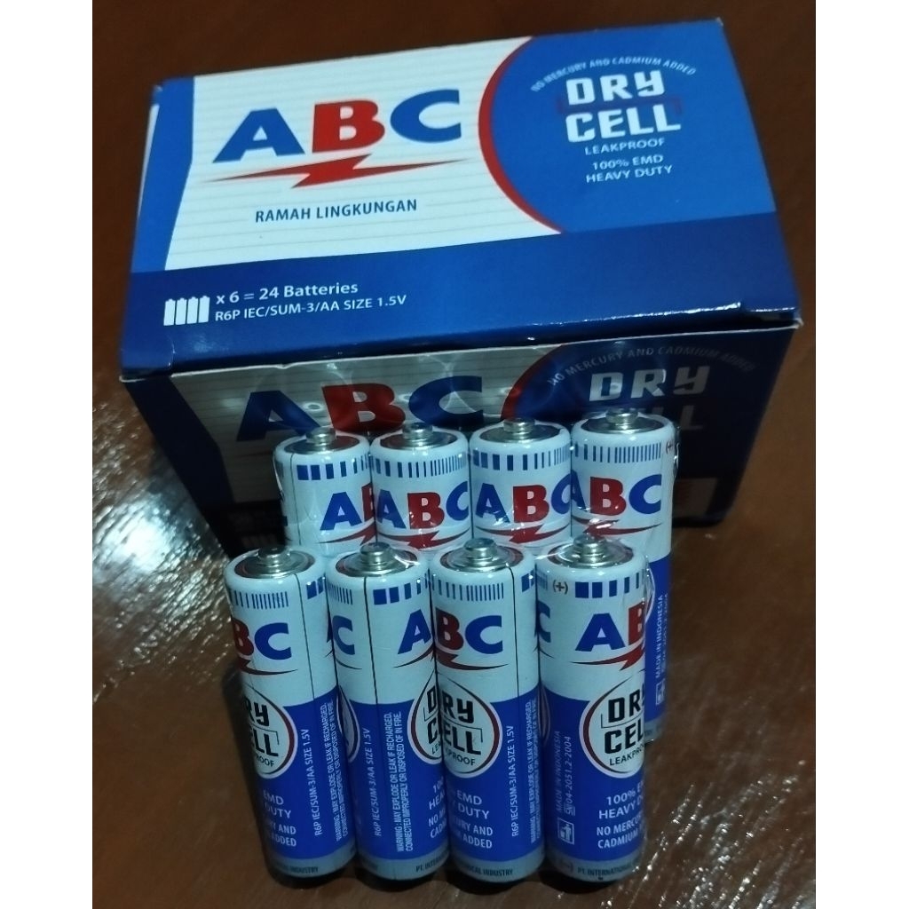 Jual BATERAI ABC AA / A2 BIRU | Shopee Indonesia
