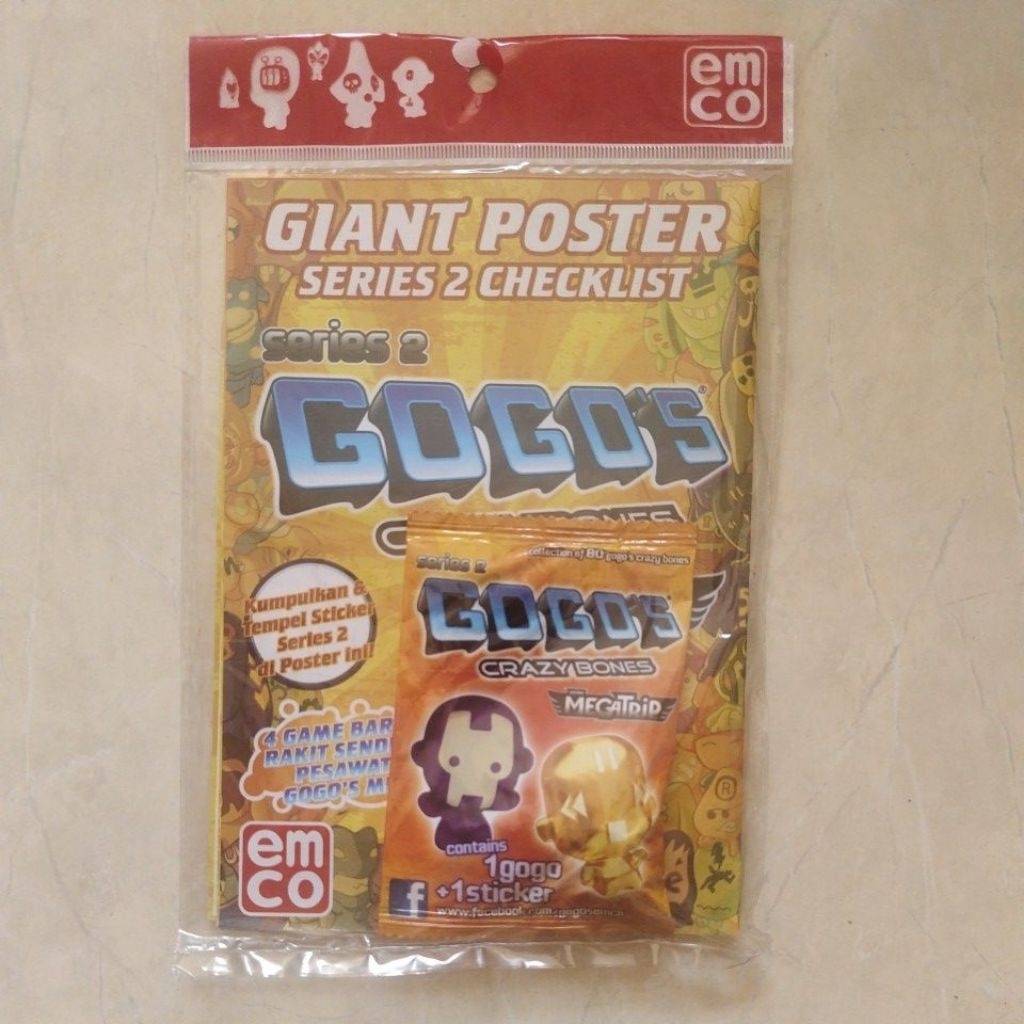 Jual cool gogo's crazy bones figure sticker and giant poster | Shopee ...