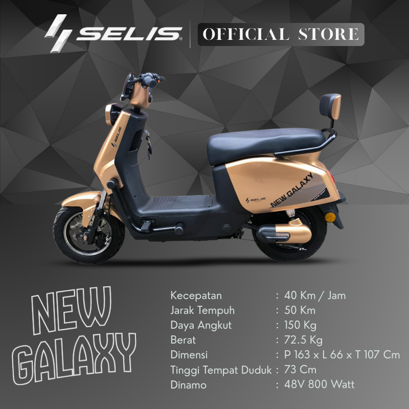 Jual SELIS - Motor Listrik New Galaxy ( eMotor ) | Shopee Indonesia