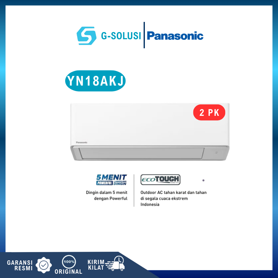Jual AC PANASONIC YN18AKJ 2 PK | G-SOLUSI AC | Wall Split | R32 | Standar | Ecotough SuperDyma ...