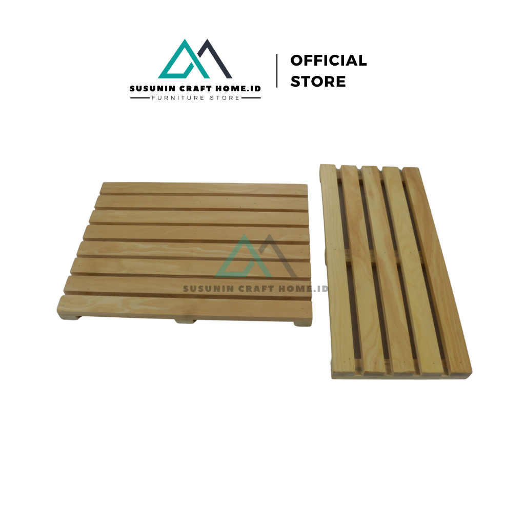 Jual Alas Kayu Kamar Mandi Tempat Vas Bunga Palet Kayu Solid Tatakan ...