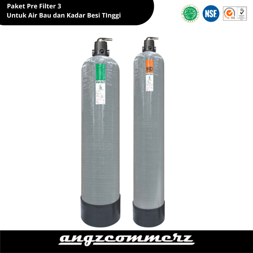 Jual MOIJI Paket Pre Filter 3 Filter Air Kuning dan Kadar Besi Tinggi 1 ...