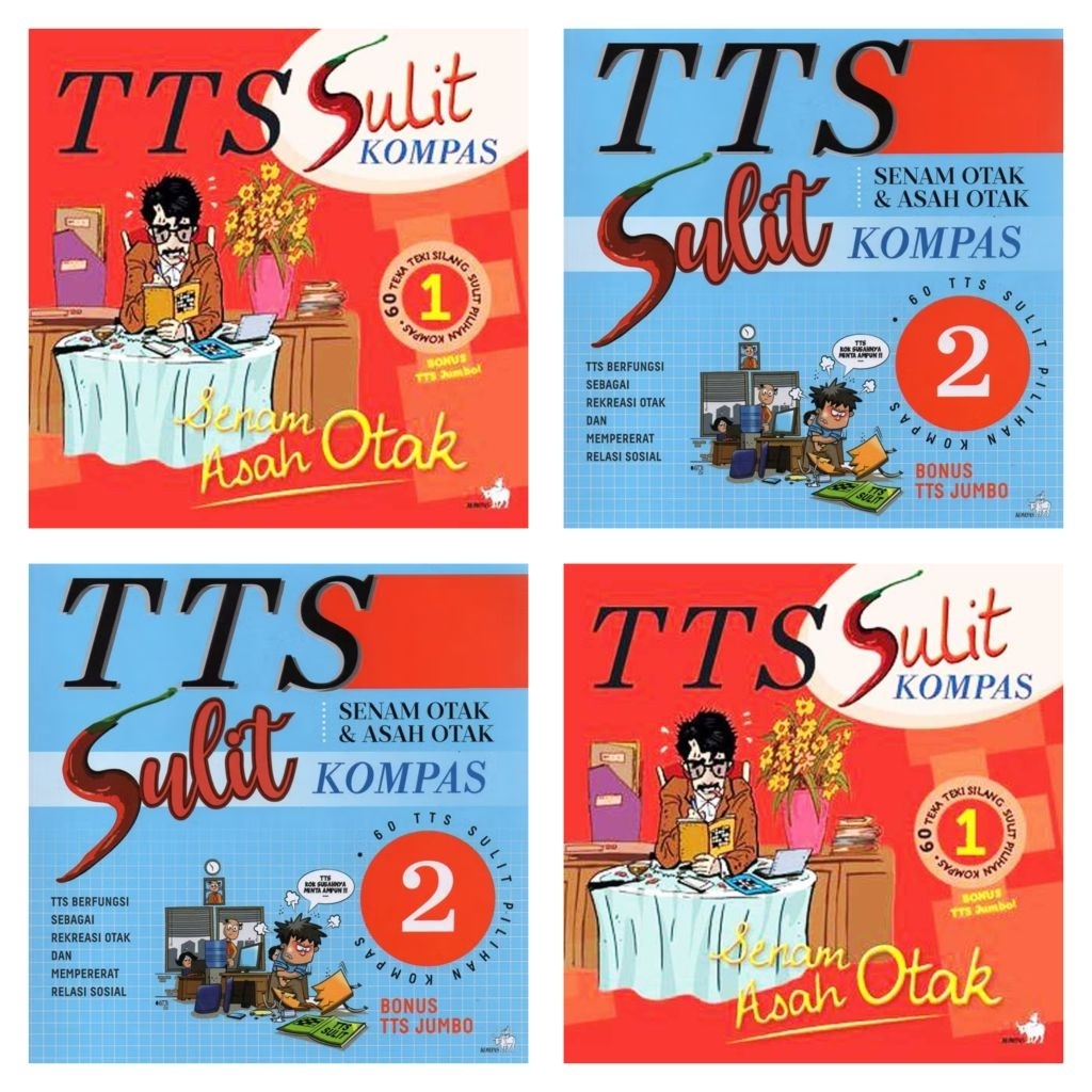 Jual Buku TTS Sulit Pilihan Kompas Jilid 1 2 Senam & Asah Otak by Tim ...