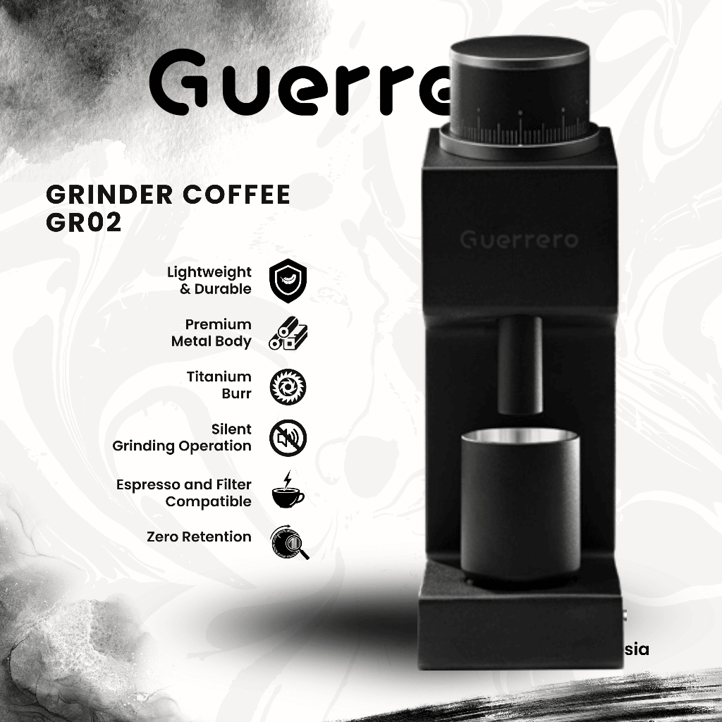 Jual Guerrero GR02 Coffee Grinder Kopi Elektrik Single Dose Coffee ...