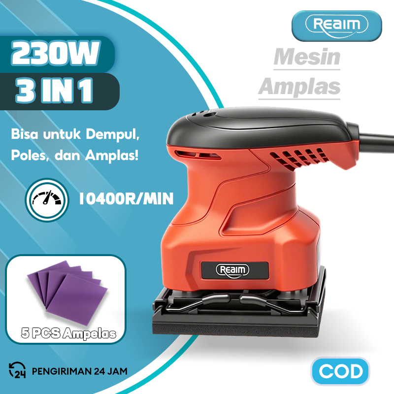 Jual REAIM Mesin Amplas / Sander Elektrik Sander Amplas Kayu / Motor ...