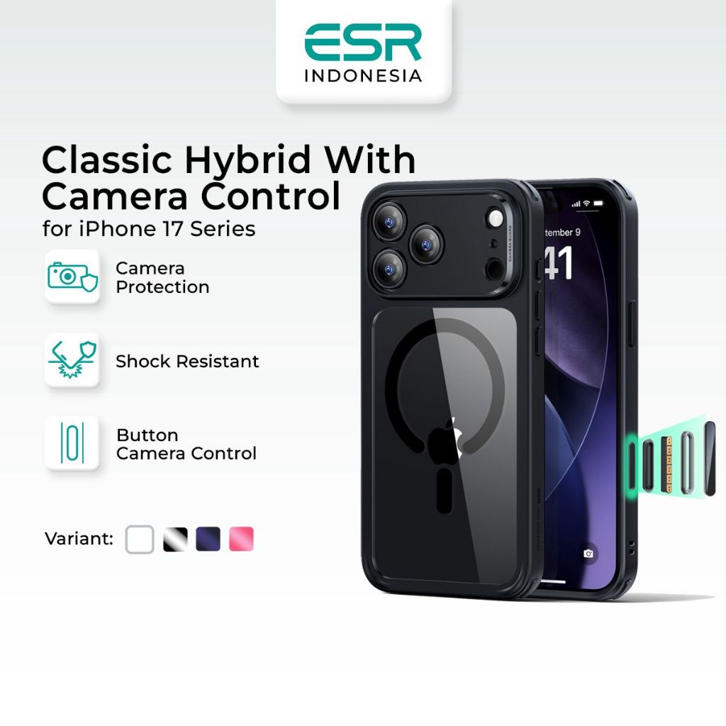 Jual ESR Classic Hybrid Case HaloLock iPhone 17 Air/Pro/ProMax with ...