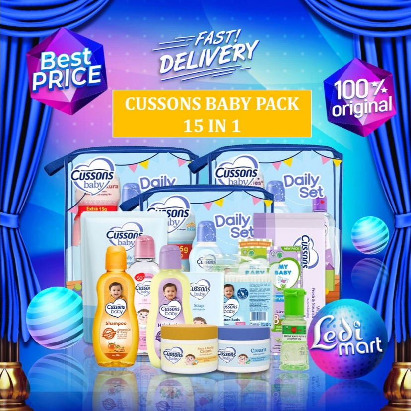 Jual Cussons Baby Gift Set 15 in 1 - Paket Perawatan Lengkap Bayi ...