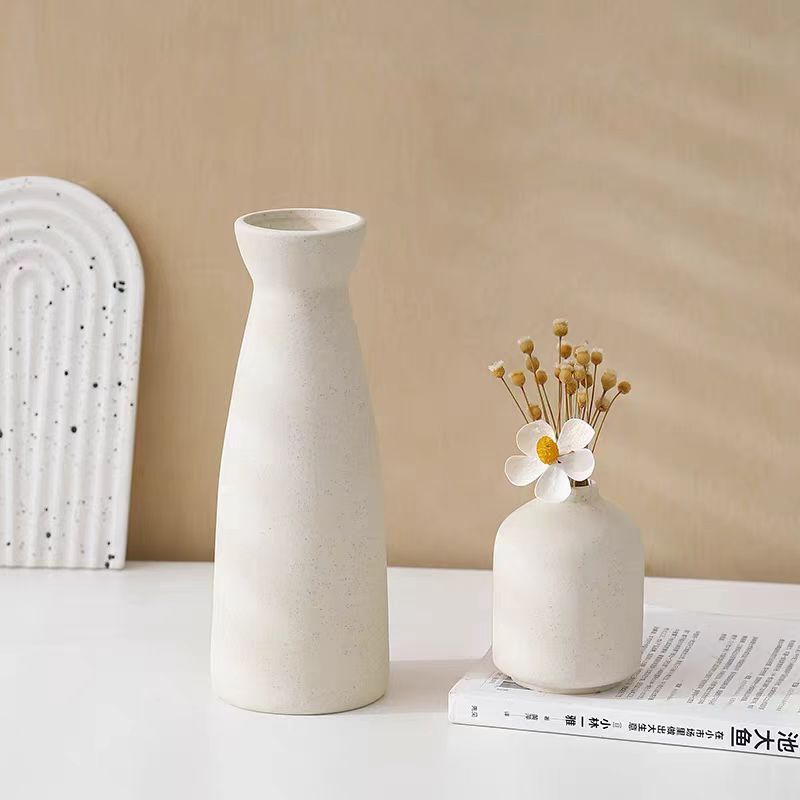 Jual Vas Bunga Aesthetic Vas Plastik Putih Tiruan Keramik Gaya Nordic ...