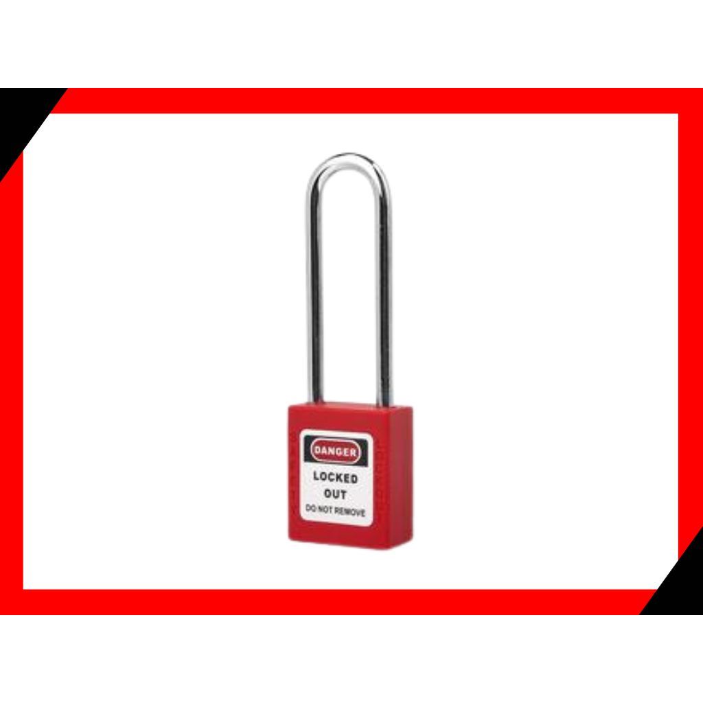 Jual LOTOTO (Lockout Tagout Tryout) Gembok Safety Leher Panjang Merah ...