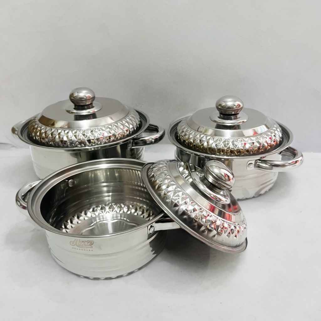 Jual CALYPSO (Agogo) SOUP POT SET STAINLESS C 580 Panci sup set ...