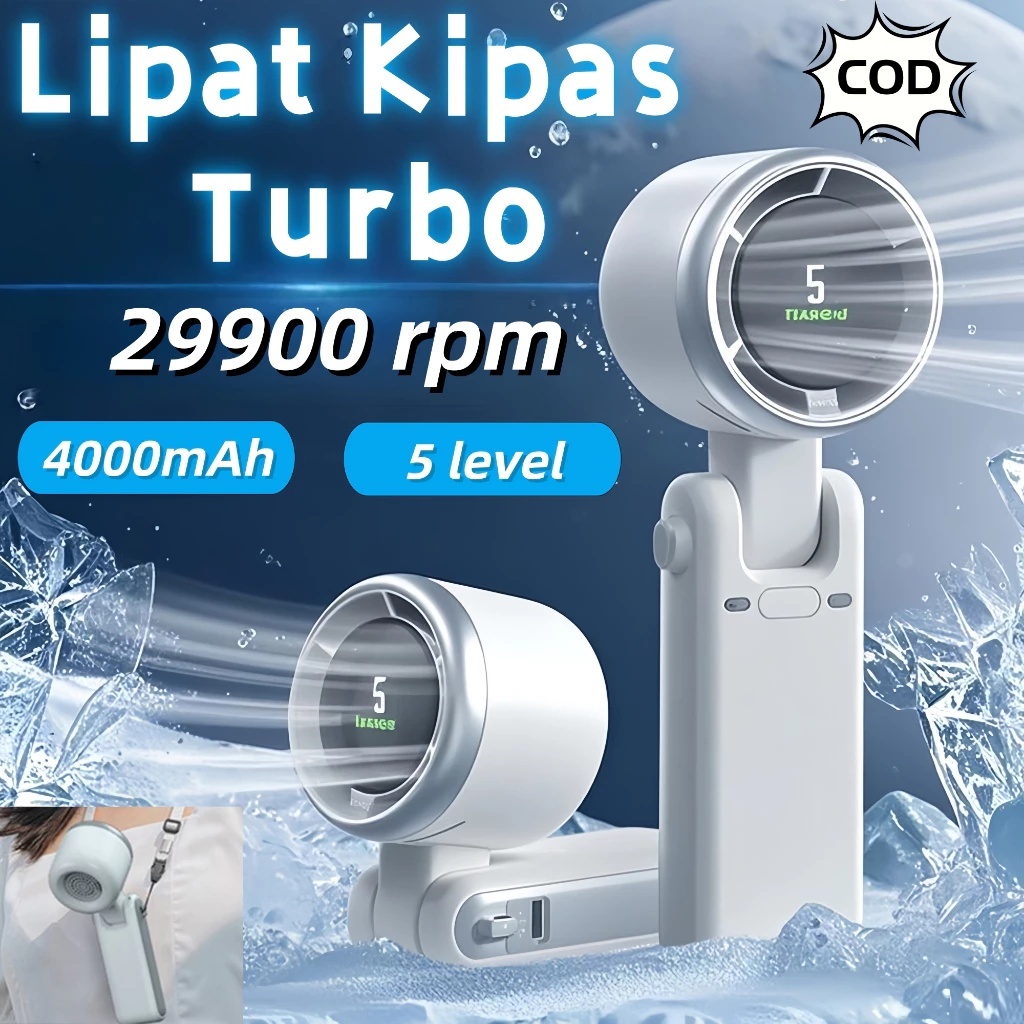 Jual [ COD ]Kipas portable Mini 20000MAH Kipas portable Genggam High ...