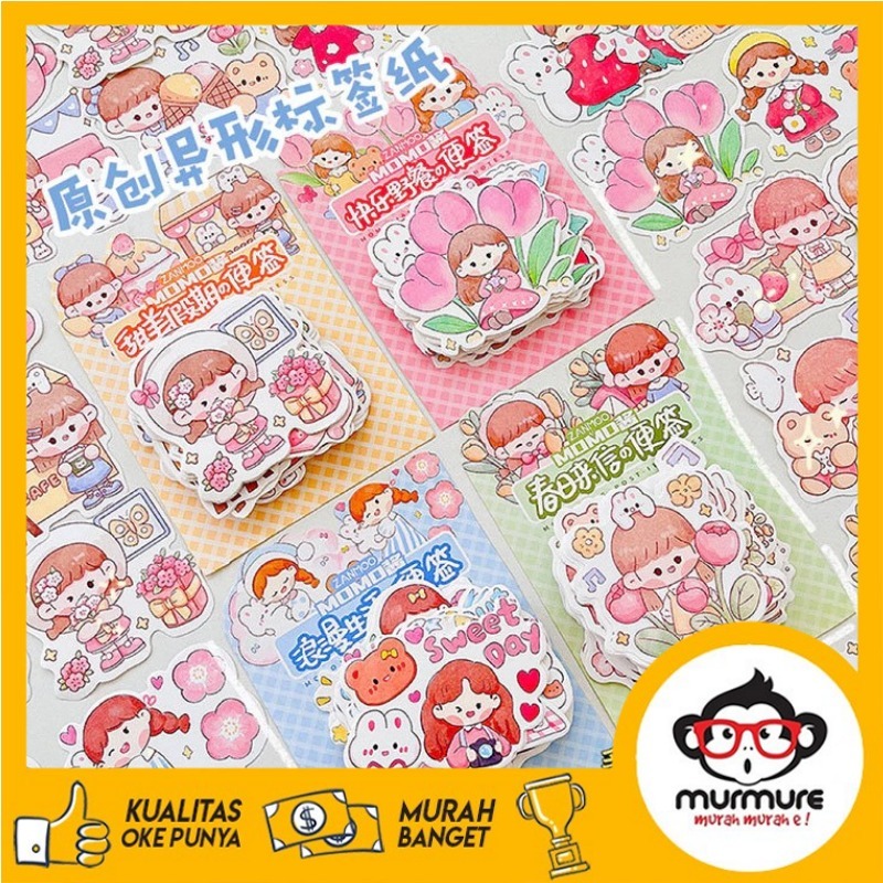Jual MURMURE | 20 LEMBAR STICKER KOREA MOTIF LUCU 8CM STICKER TEMPEL ...