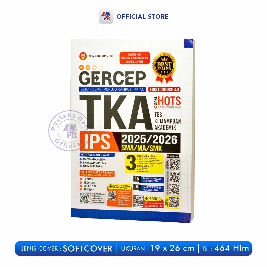 Jual Buku TKA 2025/2026 SMA : Gercep TKA (Tes Kemampuan Akademik) IPA ...