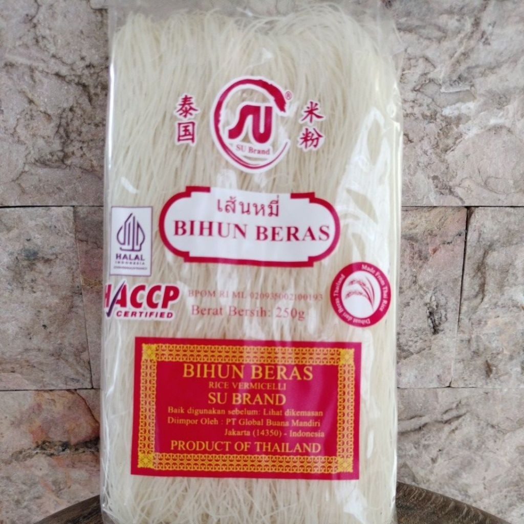Jual SU Bihun Beras Thailand 250 gram( Halal) | Shopee Indonesia