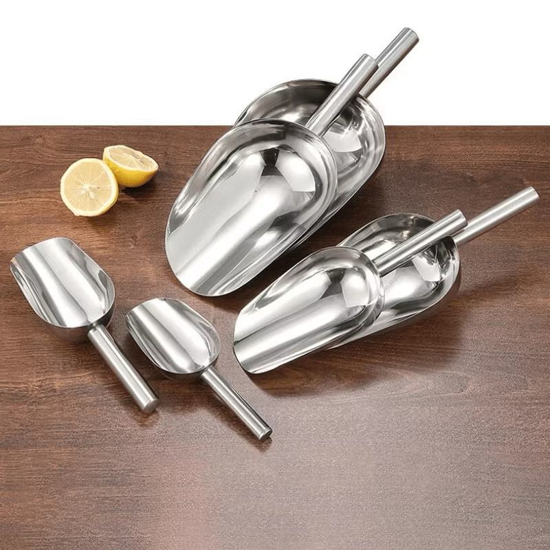 Jual Sendok Skop Es Batu Stainless 8 Inch Tebal/Sekop Es /Sekop Tepung ...