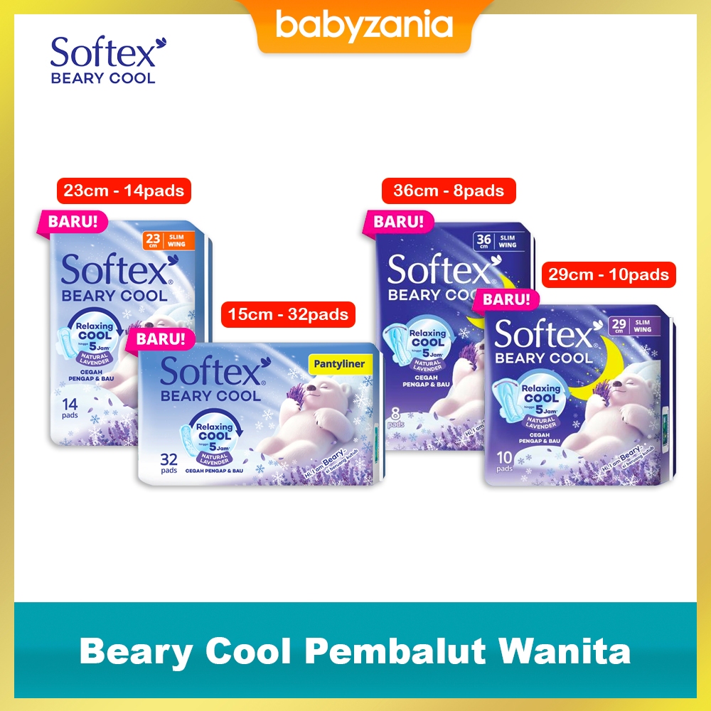 Jual Softex Beary Cool Wing Super Slim Pembalut Wanita | Shopee Indonesia