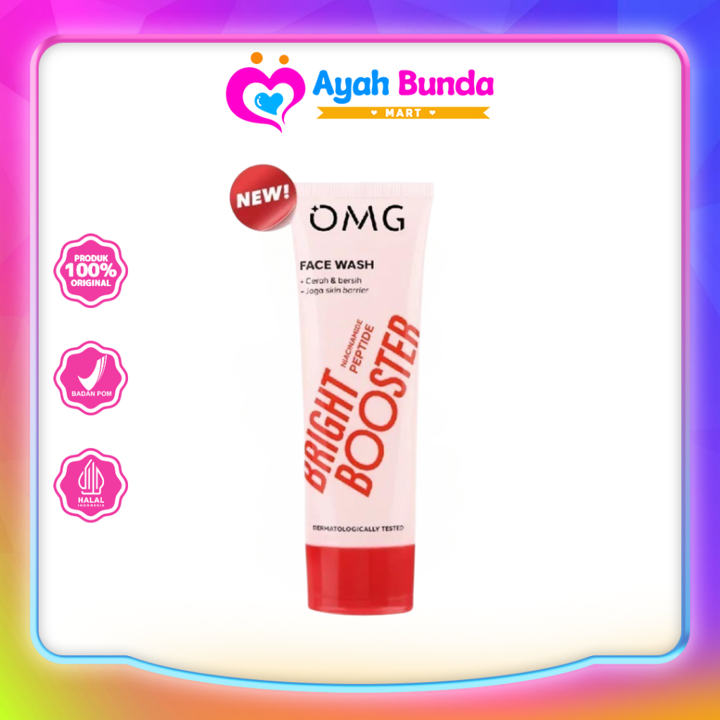 Jual OMG Bright Booster Face Wash 50ml & 100ml - Untuk Semua Jenis ...