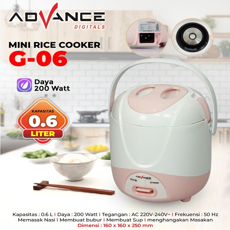 Jual Advance rice cooker mini G-06 magic com rice cooker low watt rice ...