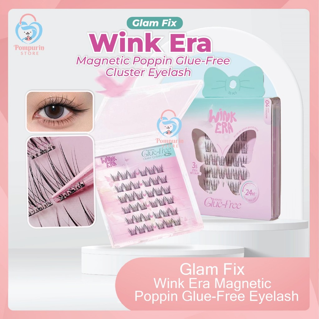 Jual Glam Fix Wink Era Magnetic Poppin Glue-Free Cluster Eyelash (Isi ...