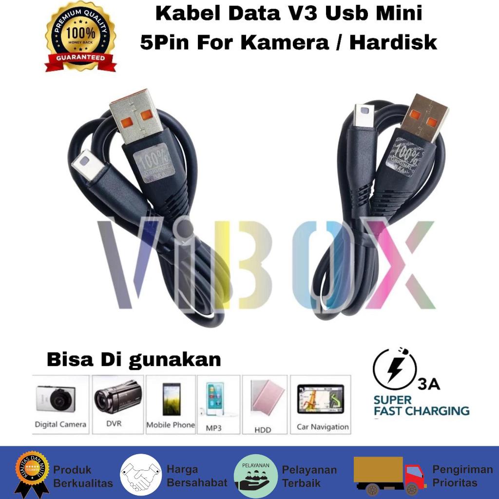 Jual Kabel Data Vibox V3 Usb Mini 5Pin Panjang 1Meter For Kamera ...