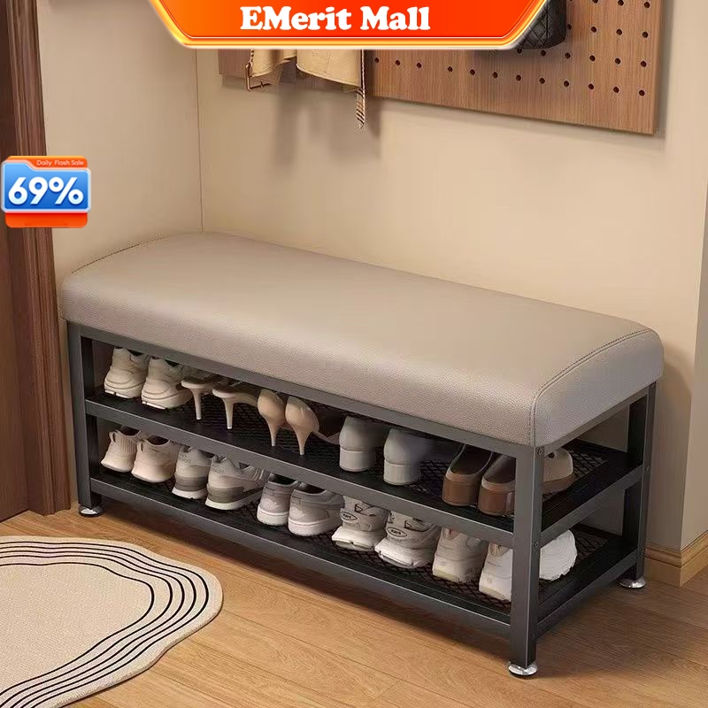 Jual Rak Sepatu Sofa Rak Sepatu 2 Susun baja karbon Minimalis Rak ...