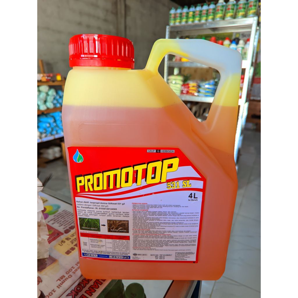 Jual HERBISIDA SISTEMIK PROMOTOP 531 SL (4 LITER) RACUN RUMPUT | Shopee ...