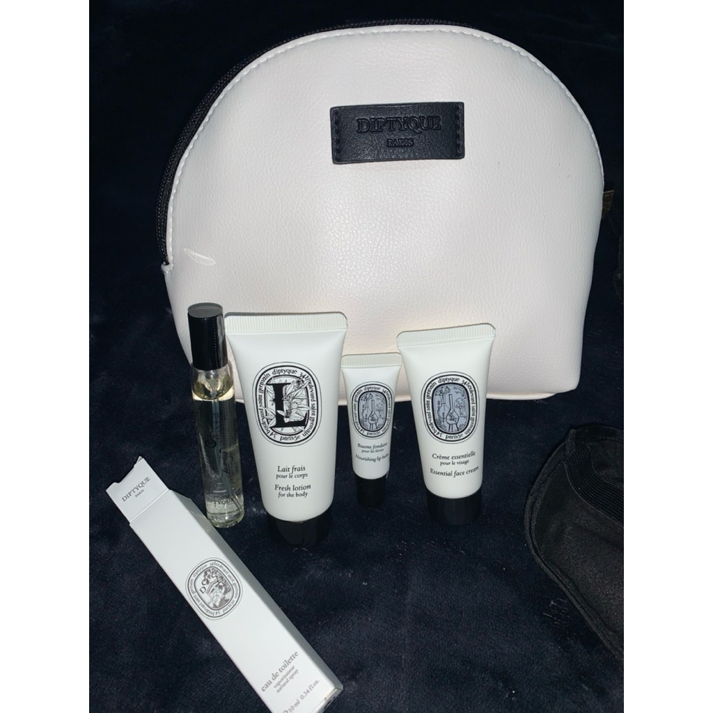 Jual DIPTYQUE PARIS POUCH WANITA FULL SET (WHITE) | Shopee Indonesia