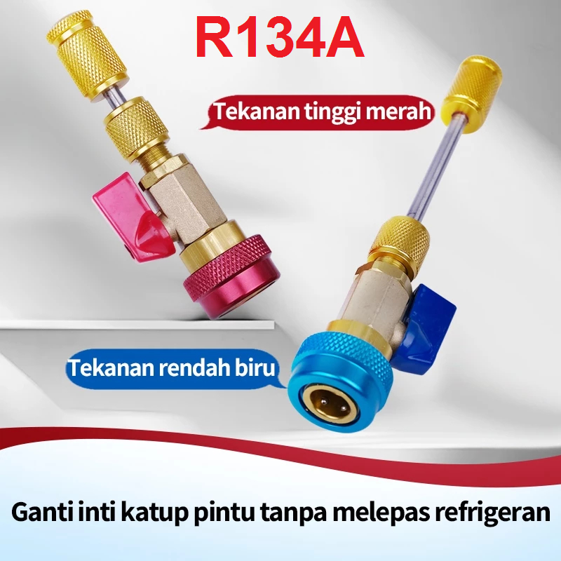 Jual Alat Buka Pasang Pentil R134A High Low Freon Alat Pemasang ...