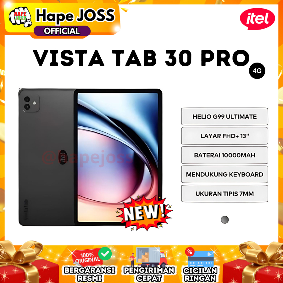Jual Itel Vista Tab 30 Pro 8/256GB 13" LTE Garansi Resmi | Shopee Indonesia