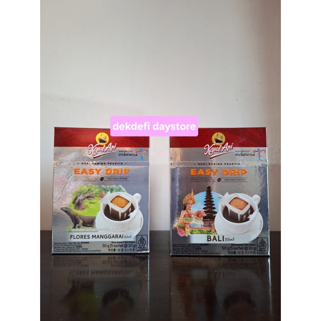Jual kopi kapal api easy drip flores manggarai kotak 5 x 10gr | Shopee ...
