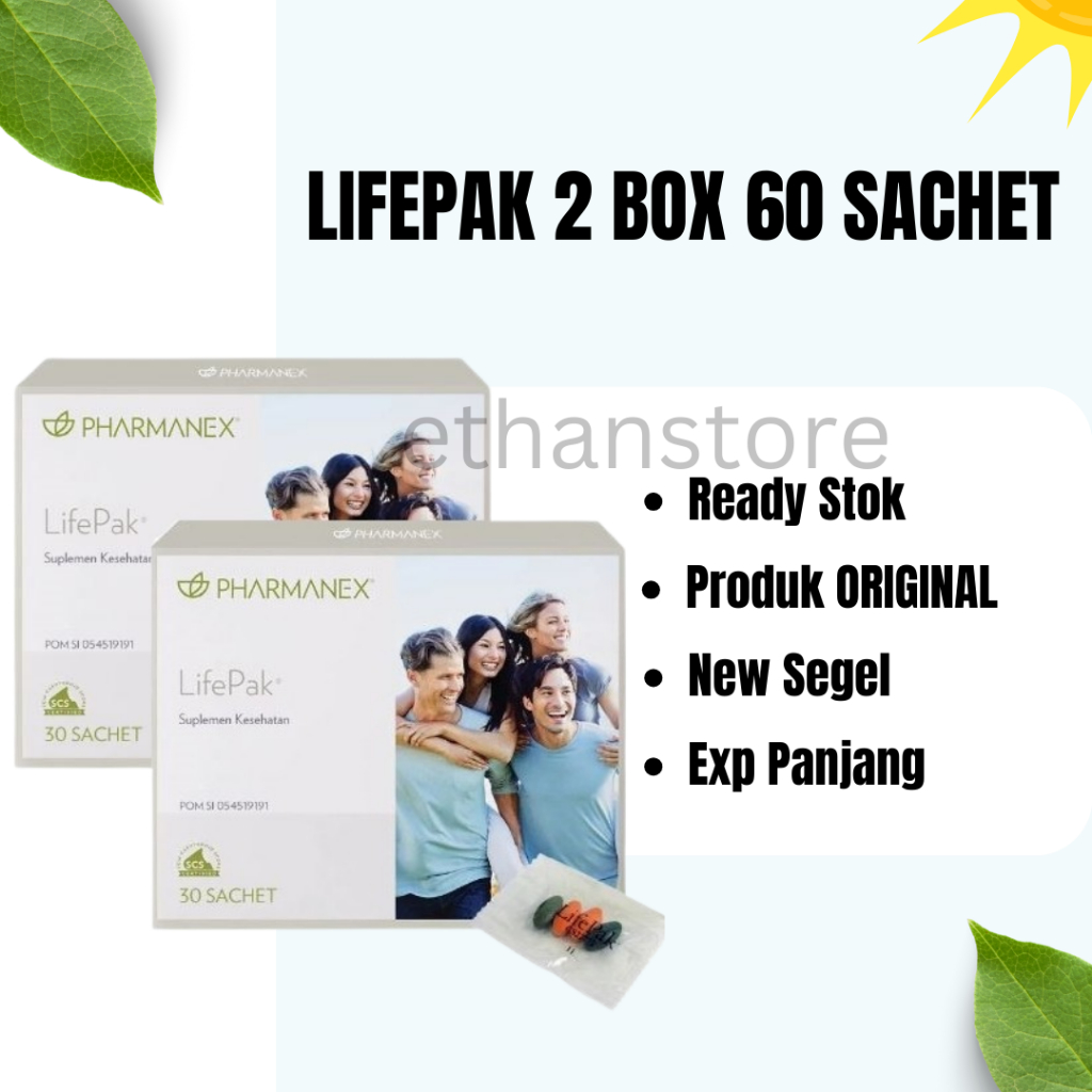 Jual Suplemen Multivitamin Lifepack 2 Box 60 sachet ED 09/2026 | Shopee Indonesia