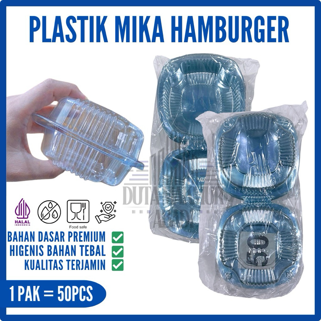 Jual (Isi 50 Pcs) Mika Roti Burger / Mika hamburger / Mika Takoyaki ...