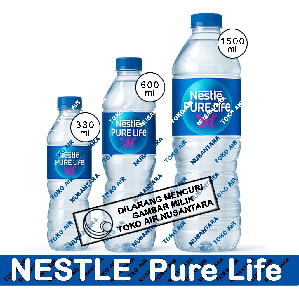 Jual Nestle Pure Life 330 ml 600 ml 1500 ml | Shopee Indonesia