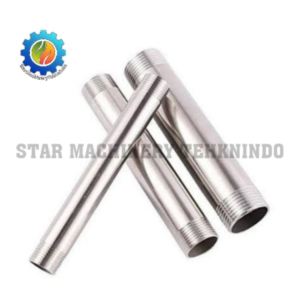 Jual Pipa Nepel Stainless SS304 20cm 11/2" Inch | Shopee Indonesia