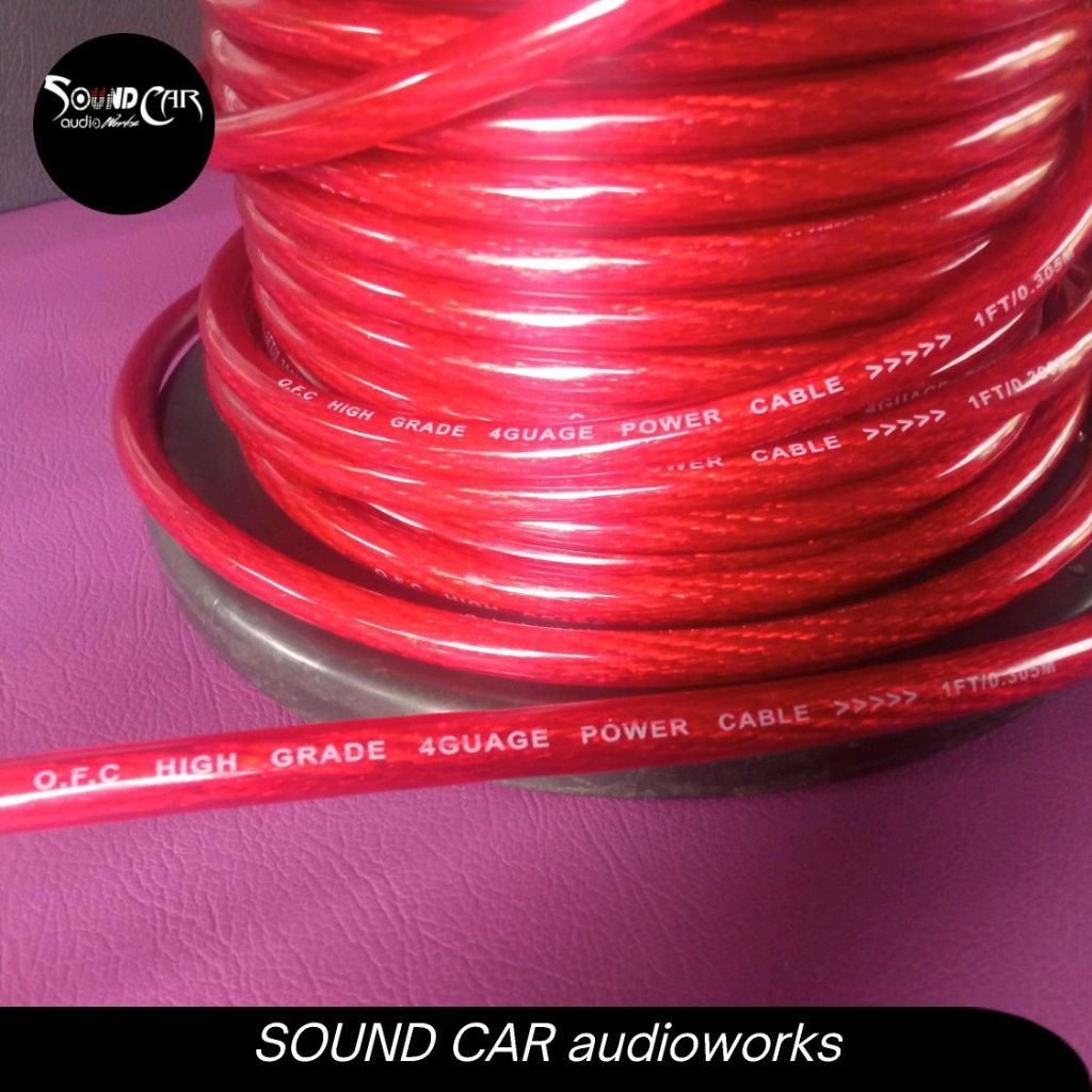 Jual KABEL POWER AUDIO GROUNDING 4 AWG OFC HIGH GRADE 4 GAUGE POWER ...