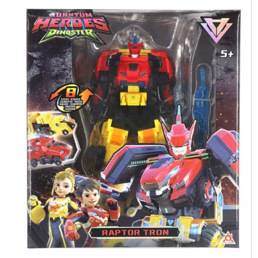 Jual Quantum Heroes Dinoster Raptor Tron Robot Transformers Bisa ...