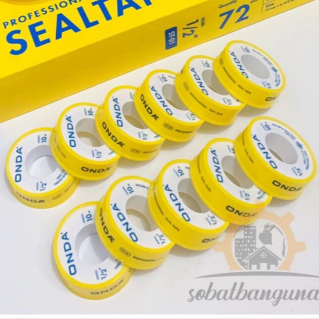 Jual promo10pcs seal tape ONDA original sil tip sambungan pipa anti ...