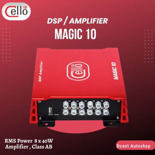Jual DSP Amplifier Mobil - DSP Magic 10 Cello - 10 Channel DSP - Class ...