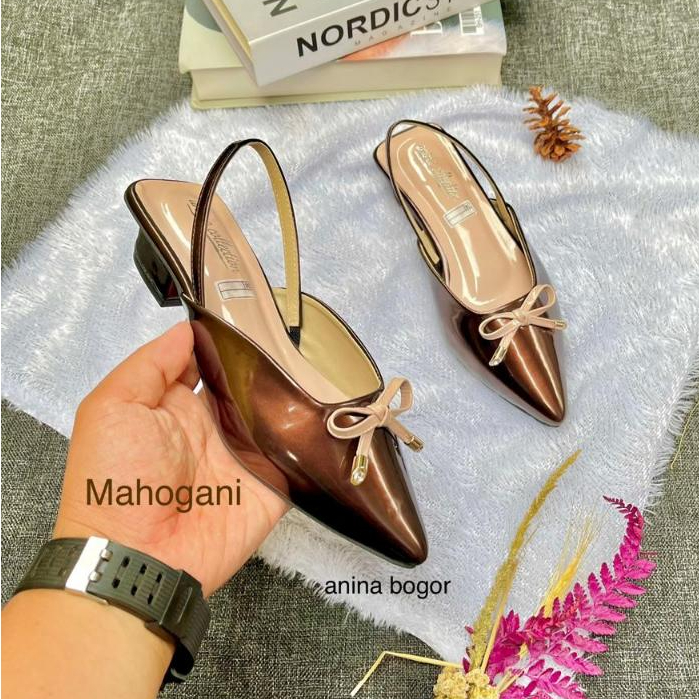 Jual Sepatu Heel Wanita Kekinian Nyaman Pita 3cm/Sepatu Heel Wanita ...