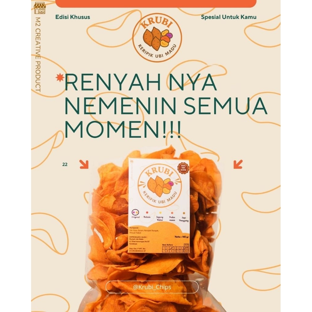 Jual KRUBI KERIPIK KERING UBI MADU - Ori ubi madu | Shopee Indonesia