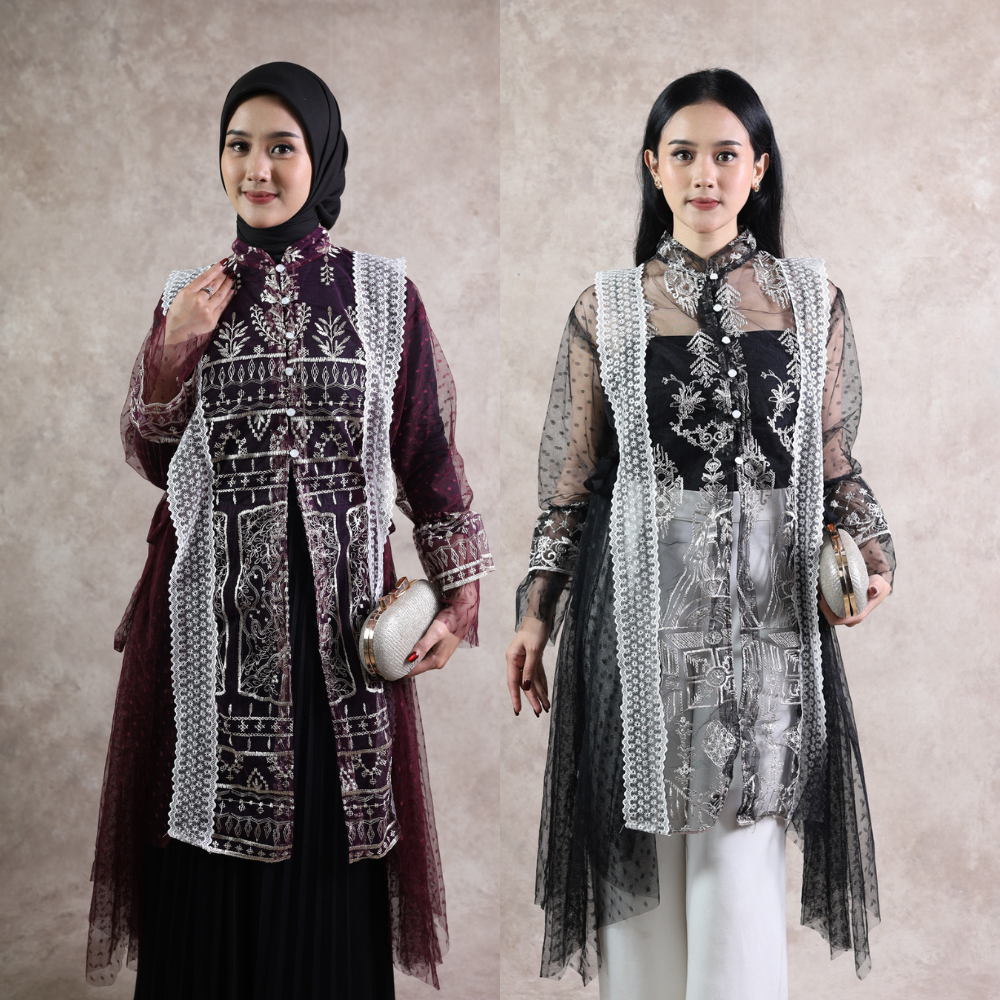 Jual Talitha Outer Brukat Mewah Simpel Elegant - Atasan Kondangan ...