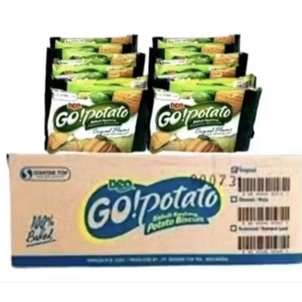 Jual Go Potato Biskuit Kentang 1 Dus isi 200 Pcs | Shopee Indonesia